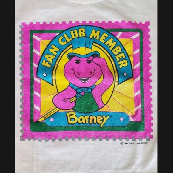 trademark apparel group | Shirts & Tops | Vintage 9s Barney The ...